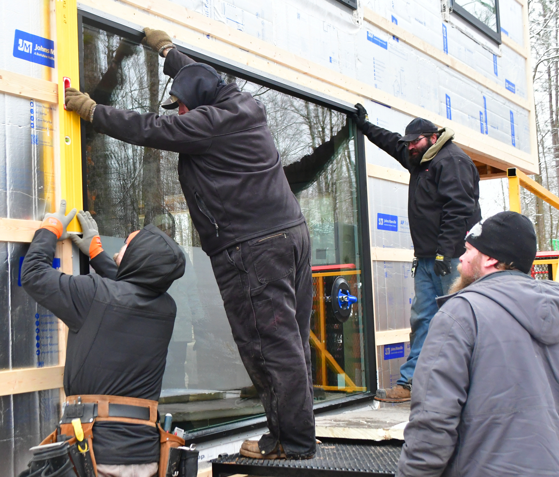 How We Install 500+ pound Windows - DP Juza Woods + Fixtures